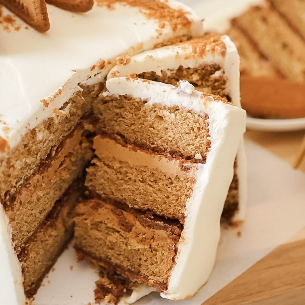 Ultimate Biscoff Cake With Cookie Butter - Cake Babe