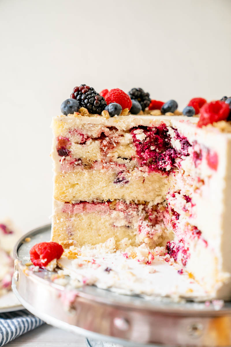 Season's Best Triple Berry Cake - Cake Babe