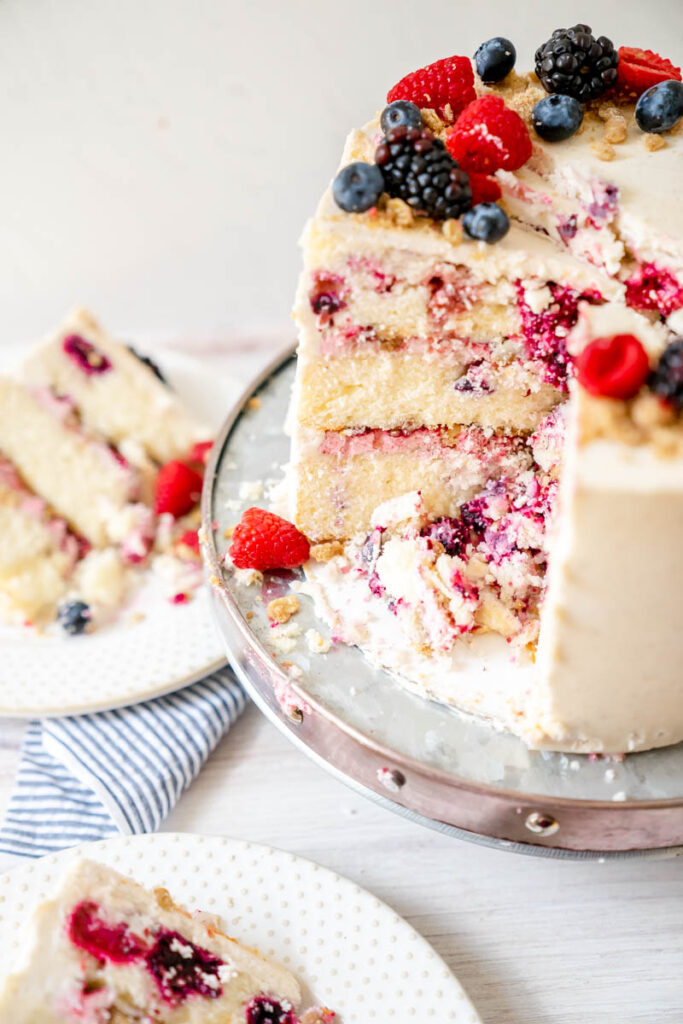 Season's Best Triple Berry Cake - Cake Babe
