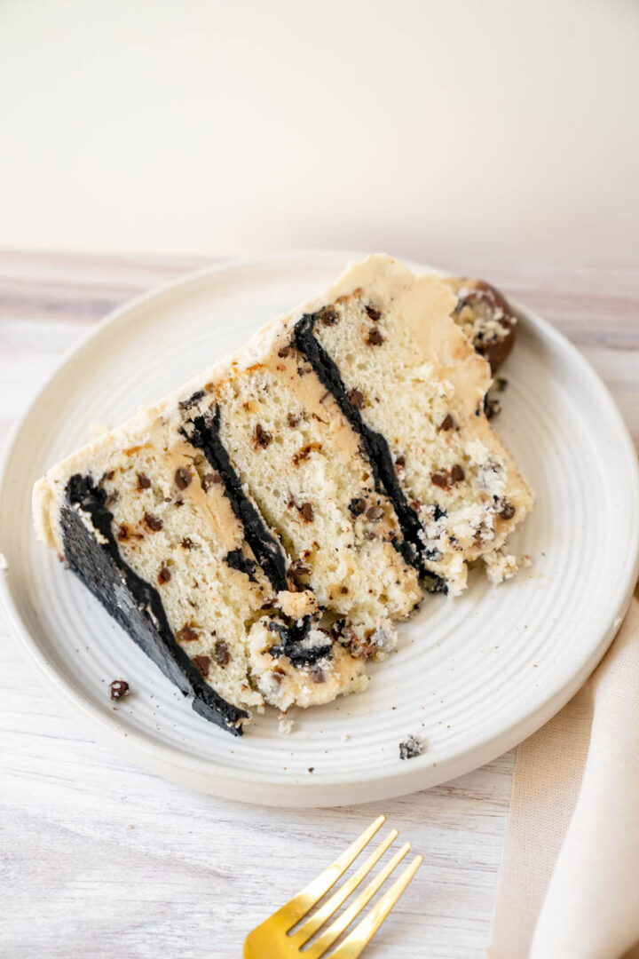 The Best and Irresistible Cookie Dough Cake - Cake Babe