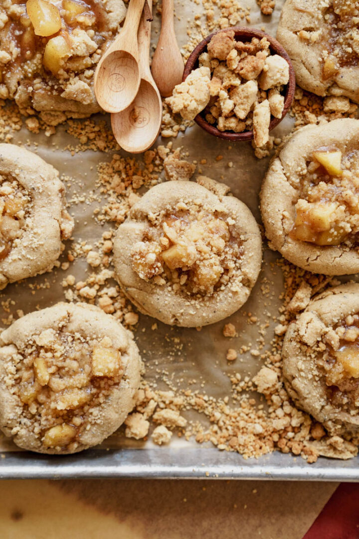 The Best Fall Inspired Apple Crumb Cookies - Cake Babe Bakery