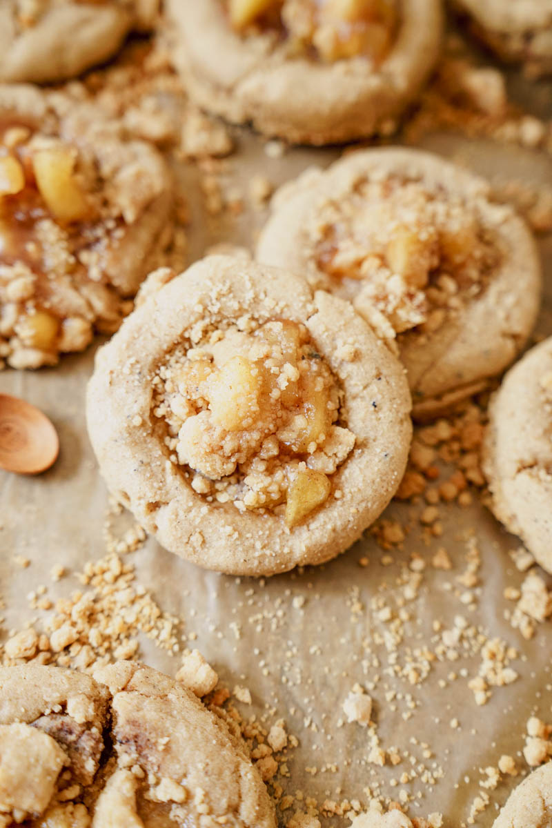The Best Fall Inspired Apple Crumb Cookies - Cake Babe Bakery