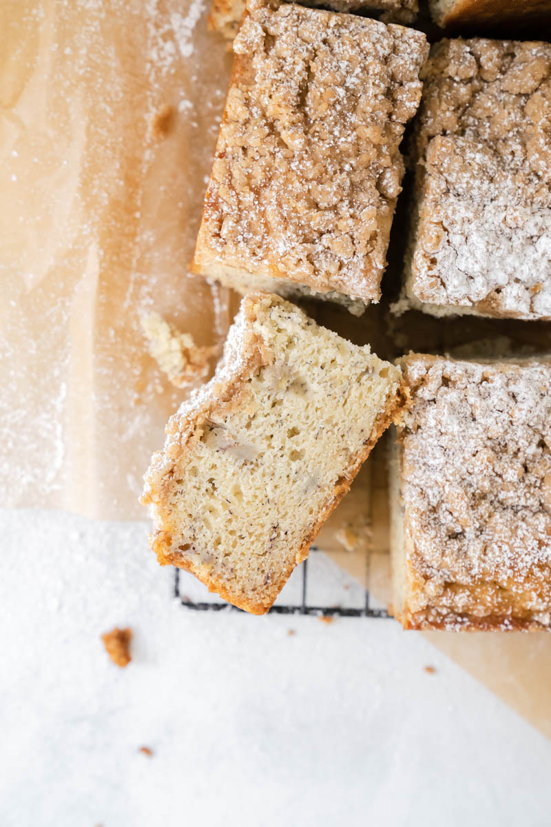 The Most Moist Banana Coffee Sheet Cake - Cake Babe