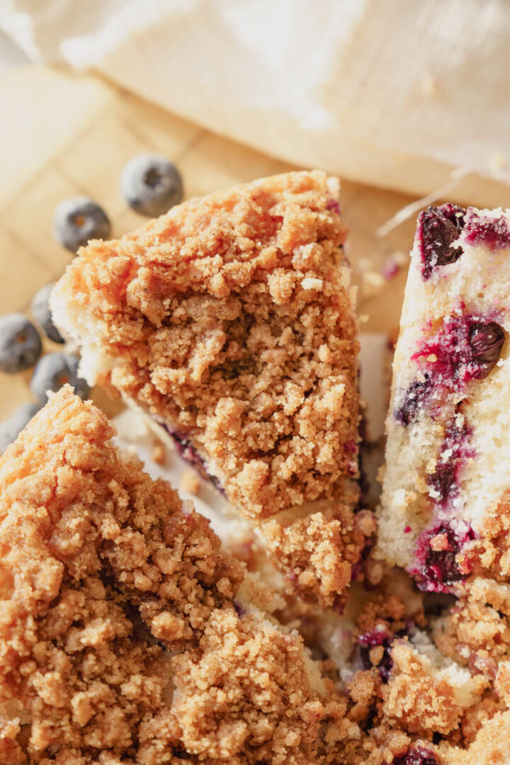 The Best Blueberry Buckle Cake - Cake Babe
