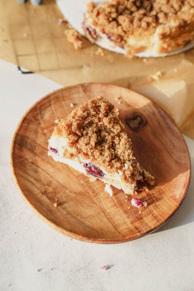 The Best Blueberry Buckle Cake - Cake Babe