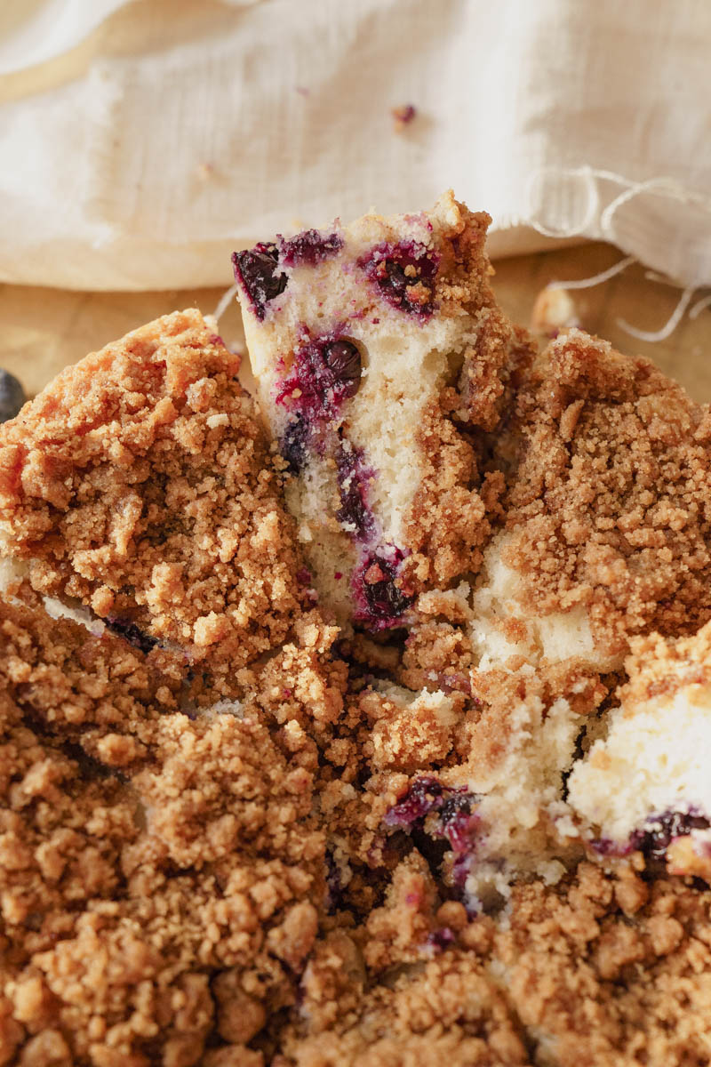The Best Blueberry Buckle Cake - Cake Babe