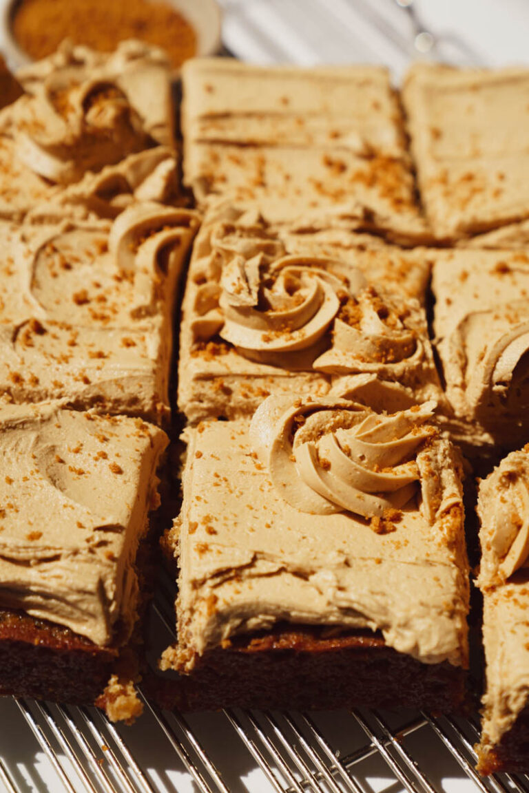 2 Hour Easy Biscoff Snack Cake - Cake Babe Bakery