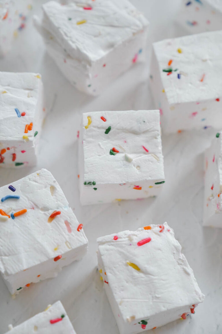 Homemade Birthday Sprinkle Marshmallows Recipe - Cake Babe Bakery