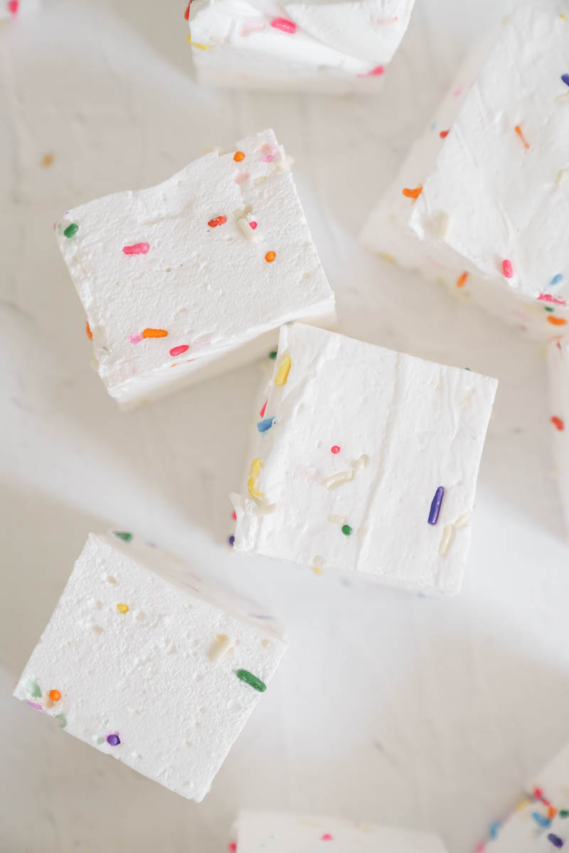 Homemade Birthday Sprinkle Marshmallows Recipe - Cake Babe