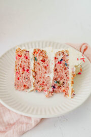 Strawberry Funfetti Cake With Real Strawberries - Cake Babe