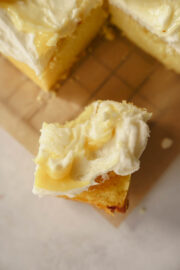 Easiest Lemon Sheet Cake With Lemon Curd - Cake Babe Bakery
