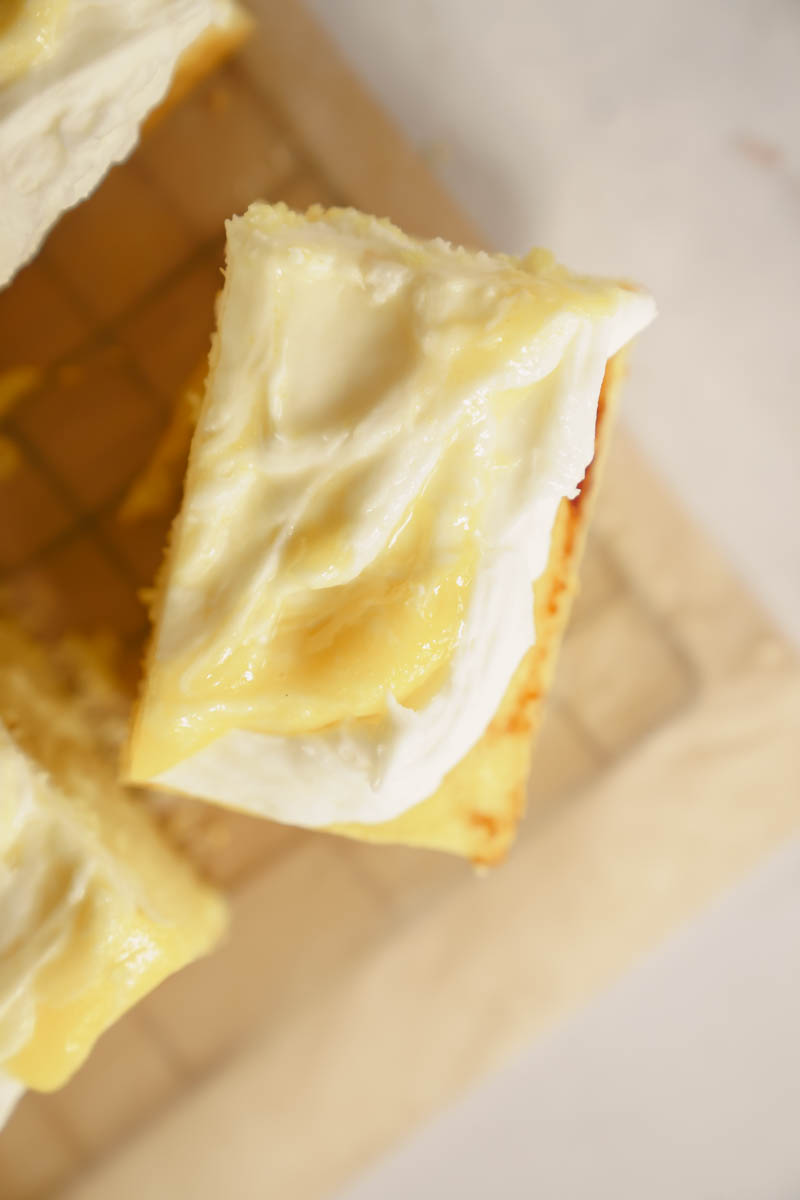 Easiest Lemon Sheet Cake With Lemon Curd - Cake Babe Bakery