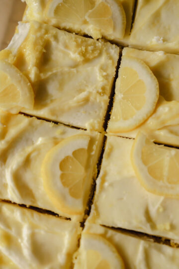 Easiest Lemon Sheet Cake With Lemon Curd - Cake Babe Bakery