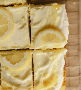 Easiest Lemon Sheet Cake With Lemon Curd - Cake Babe Bakery