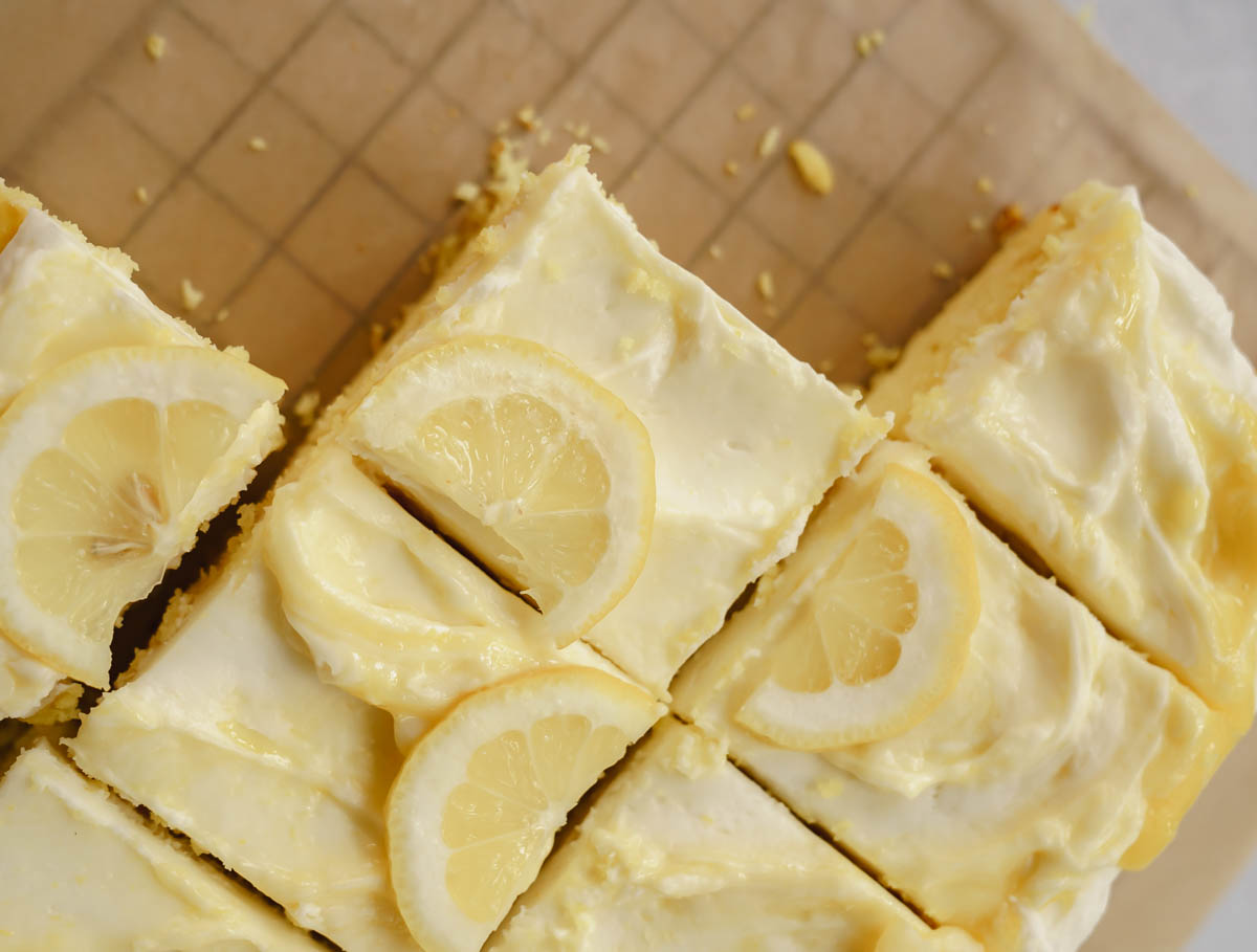 Easiest Lemon Sheet Cake With Lemon Curd - Cake Babe Bakery