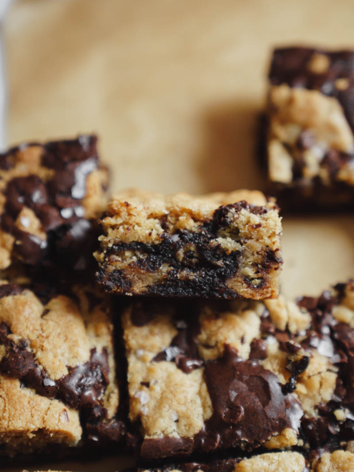 The Best Brookie Bars With Brownie Mix - Cake Babe Bakery