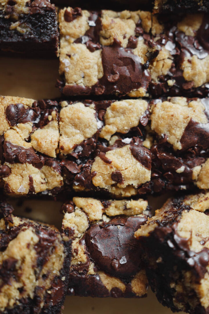 The Best Brookie Bars With Brownie Mix - Cake Babe