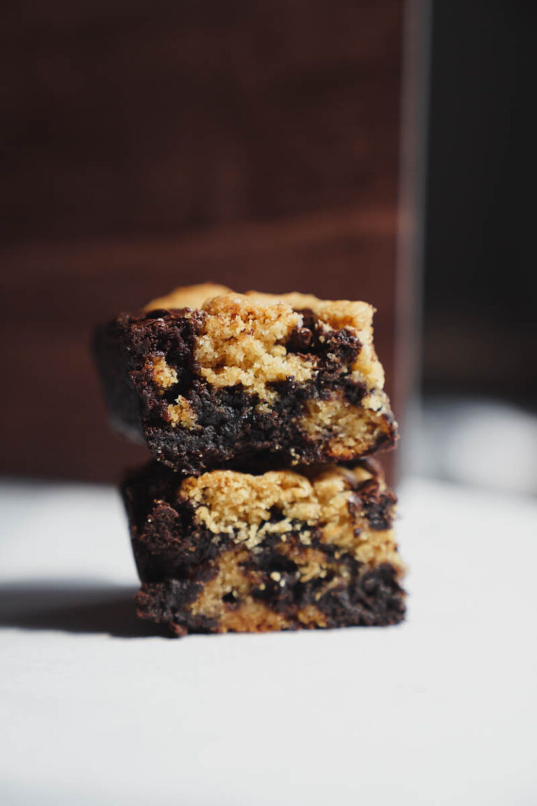 The Best Brookie Bars With Brownie Mix - Cake Babe Bakery