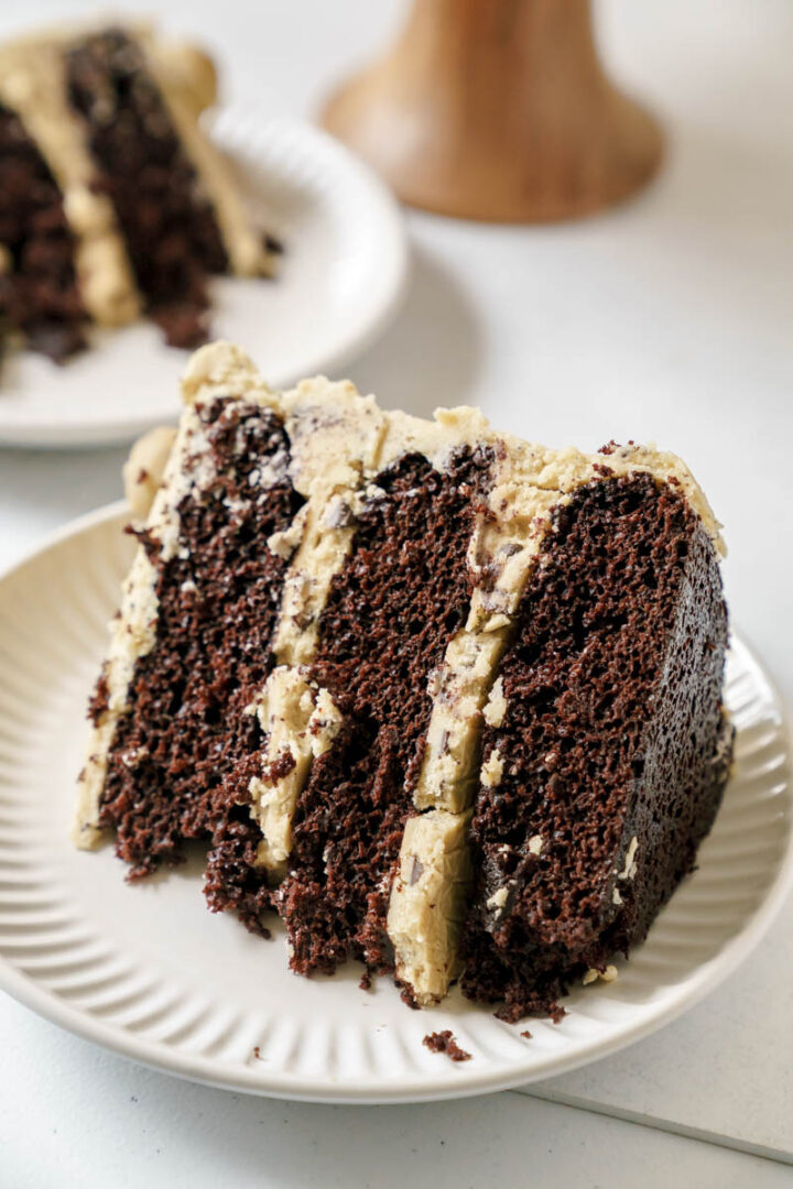 The Best Chocolate Cookie Dough Cake - Cake Babe Bakery