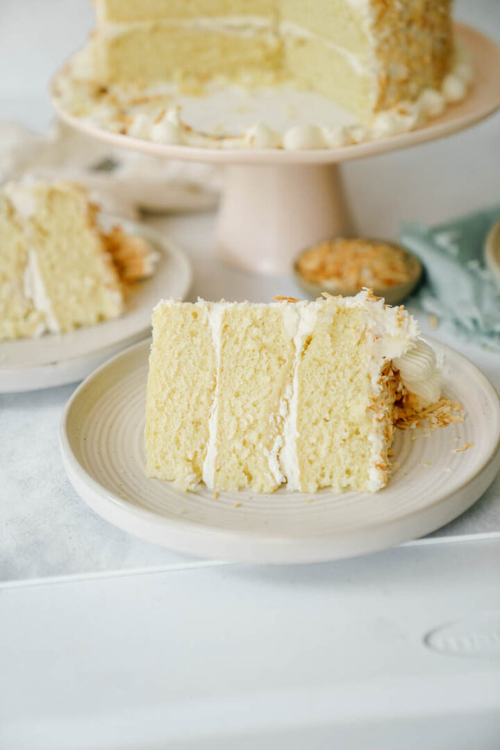 Moist and Fluffy Coconut Cake - Cake Babe Bakery