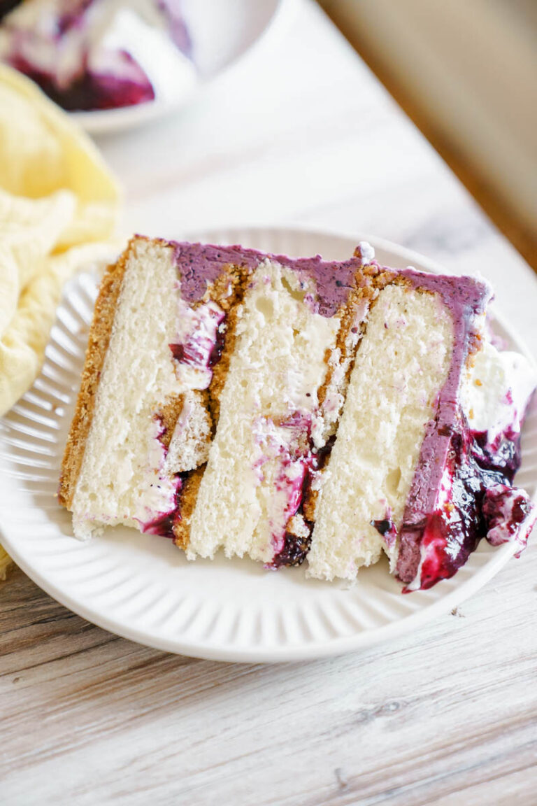 Summer's Best Blueberry Cheesecake Cake - Cake Babe Bakery