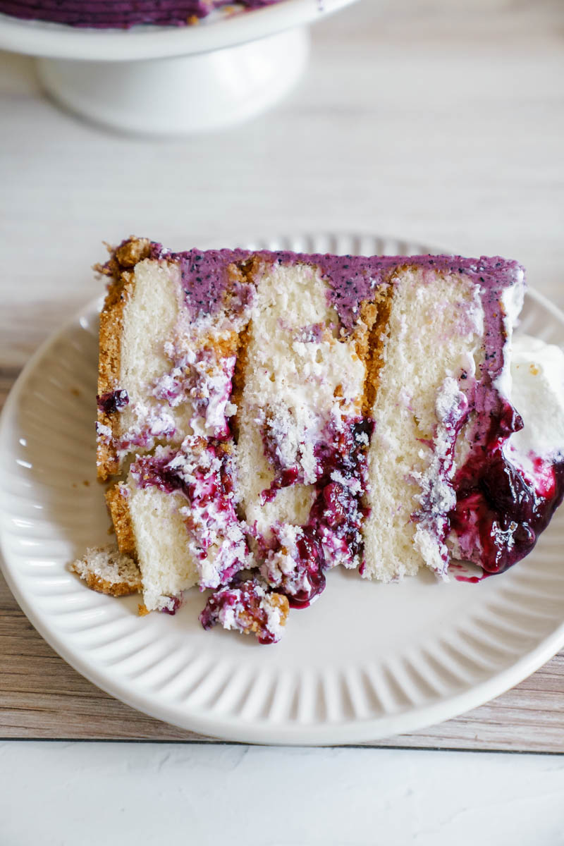 Summer's Best Blueberry Cheesecake Cake - Cake Babe Bakery