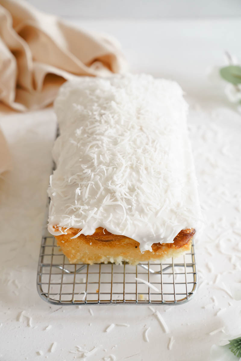 The Best and Easiest Coconut Loaf Cake - Cake Babe