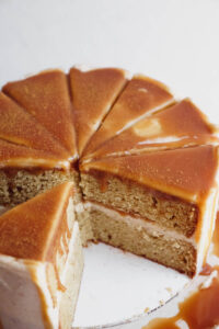 Very Flavorful Chai Caramel Cake - Cake Babe