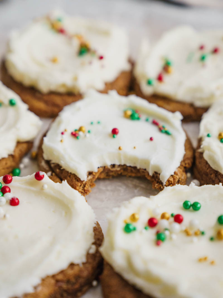 Frosted Gingerbread Cookies With Cream Cheese - Cake Babe
