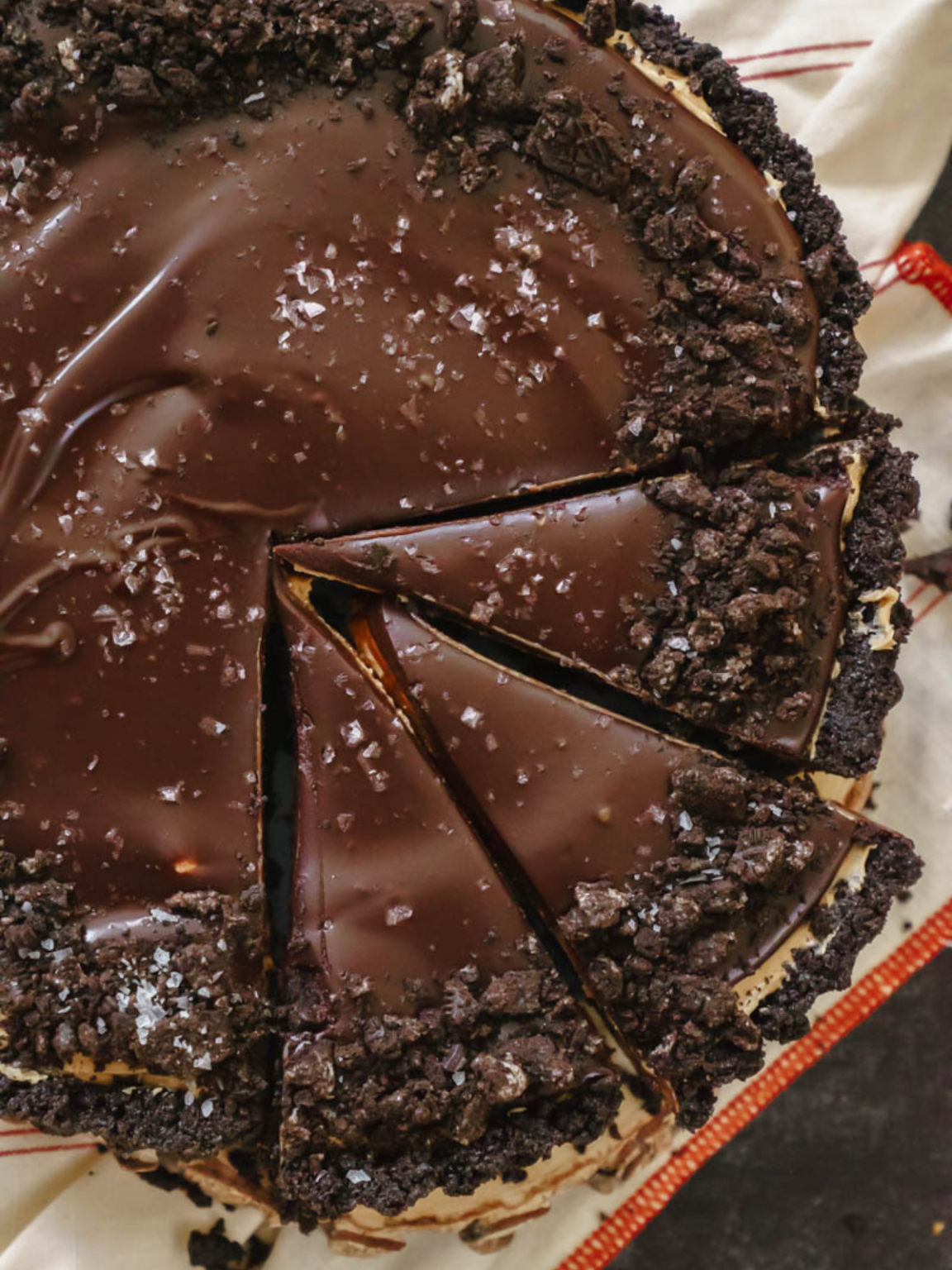 No Bake Peanut Butter Chocolate Pie - Cake Babe Bakery