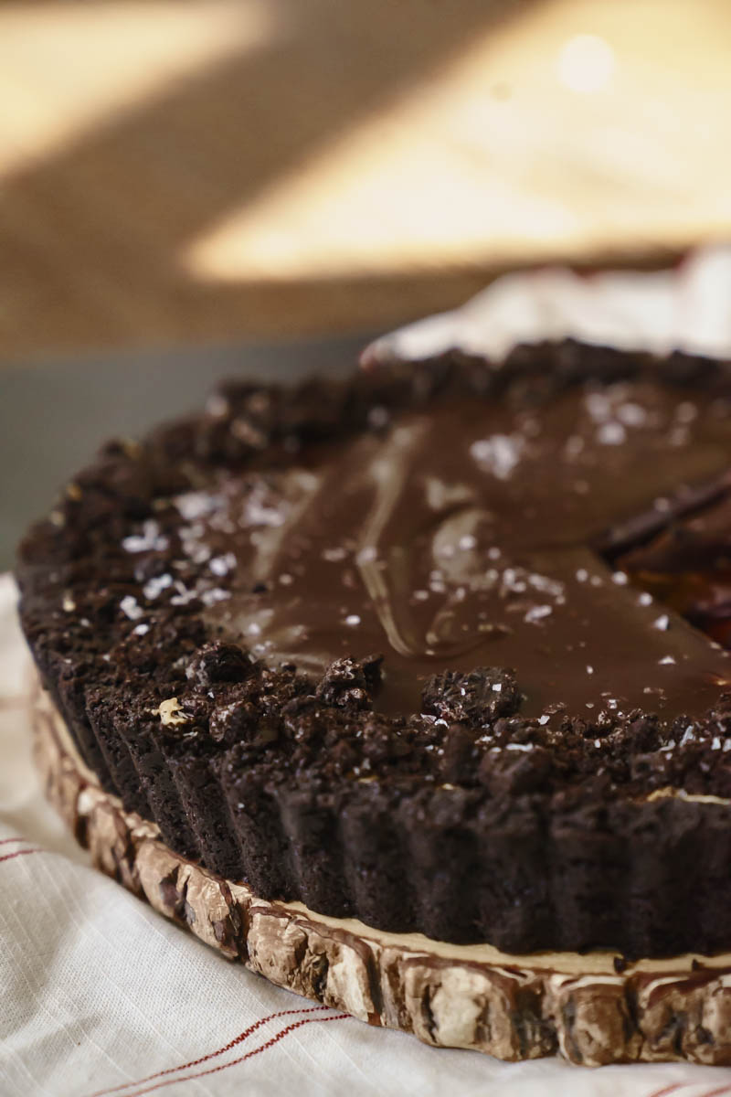 No Bake Peanut Butter Chocolate Pie - Cake Babe Bakery