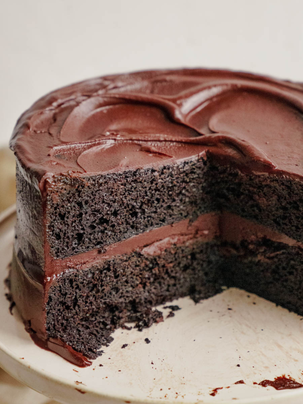Best Chocolate Fudge Cake With Fudge Frosting - Cake Babe Bakery