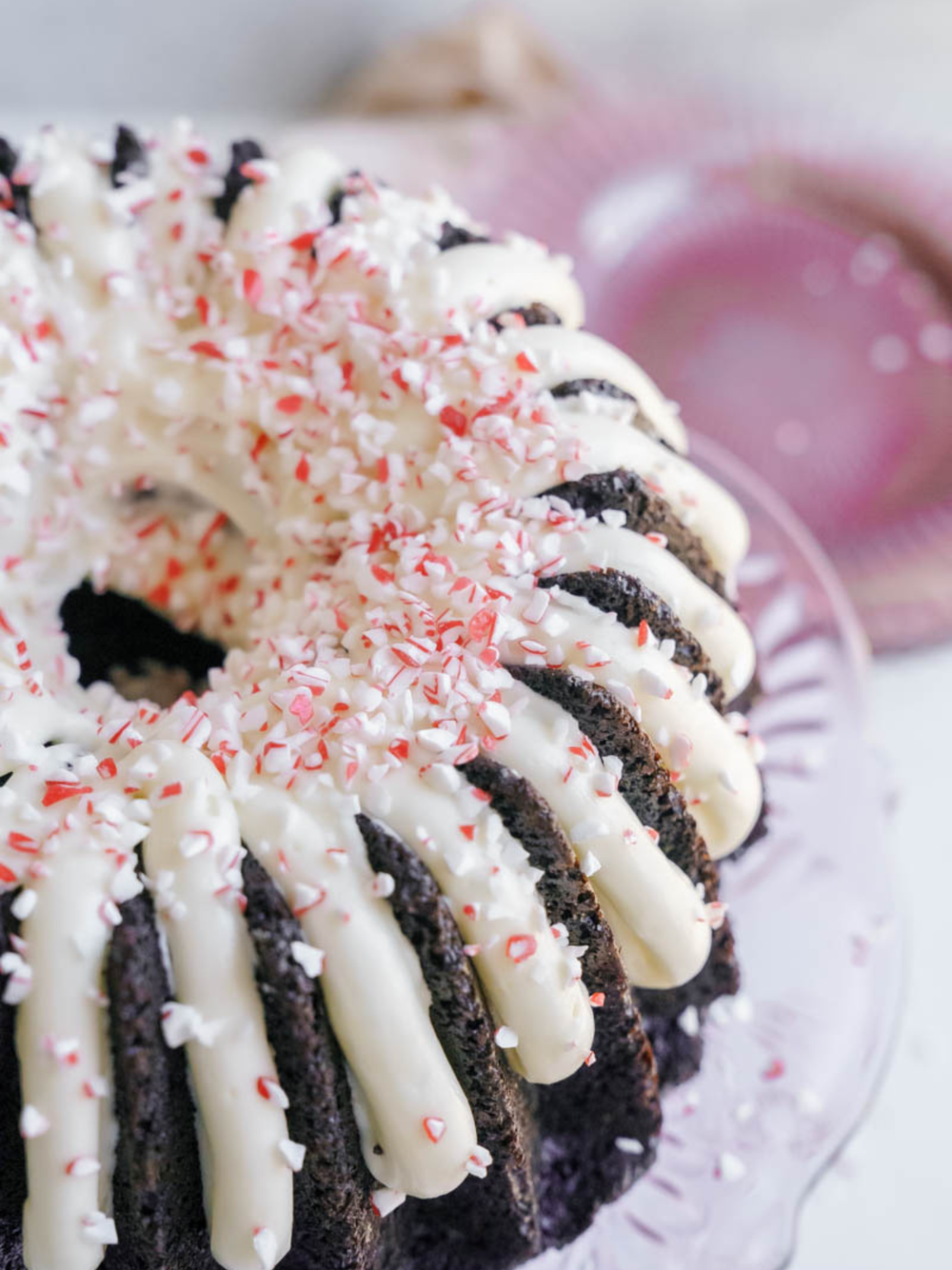 Easy Dark Chocolate Peppermint Bundt Cake Recipe - Cake Babe
