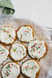 Frosted Gingerbread Cookies With Cream Cheese - Cake Babe Bakery