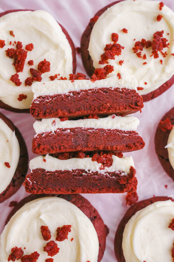 The Best Copycat Red Velvet Crumbl Cookie Recipe - Cake Babe