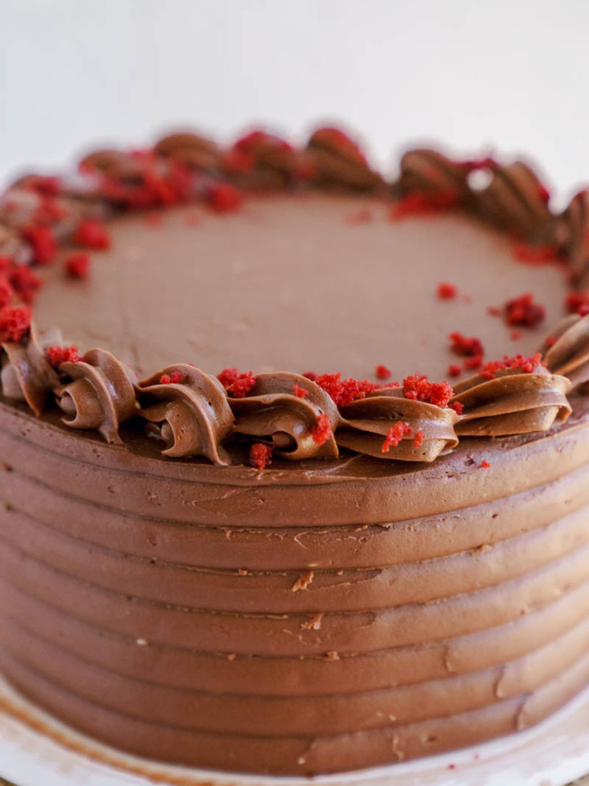 Best Red Velvet Cake With Chocolate Frosting - Cake Babe