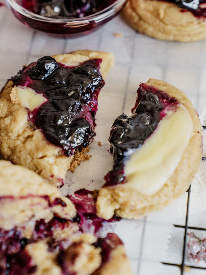 The Best Blueberry Cheesecake Cookies Recipe - Cake Babe