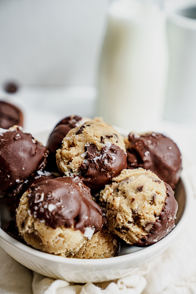 Edible Brown Butter Cookie Dough Bites Recipe - Cake Babe Bakery