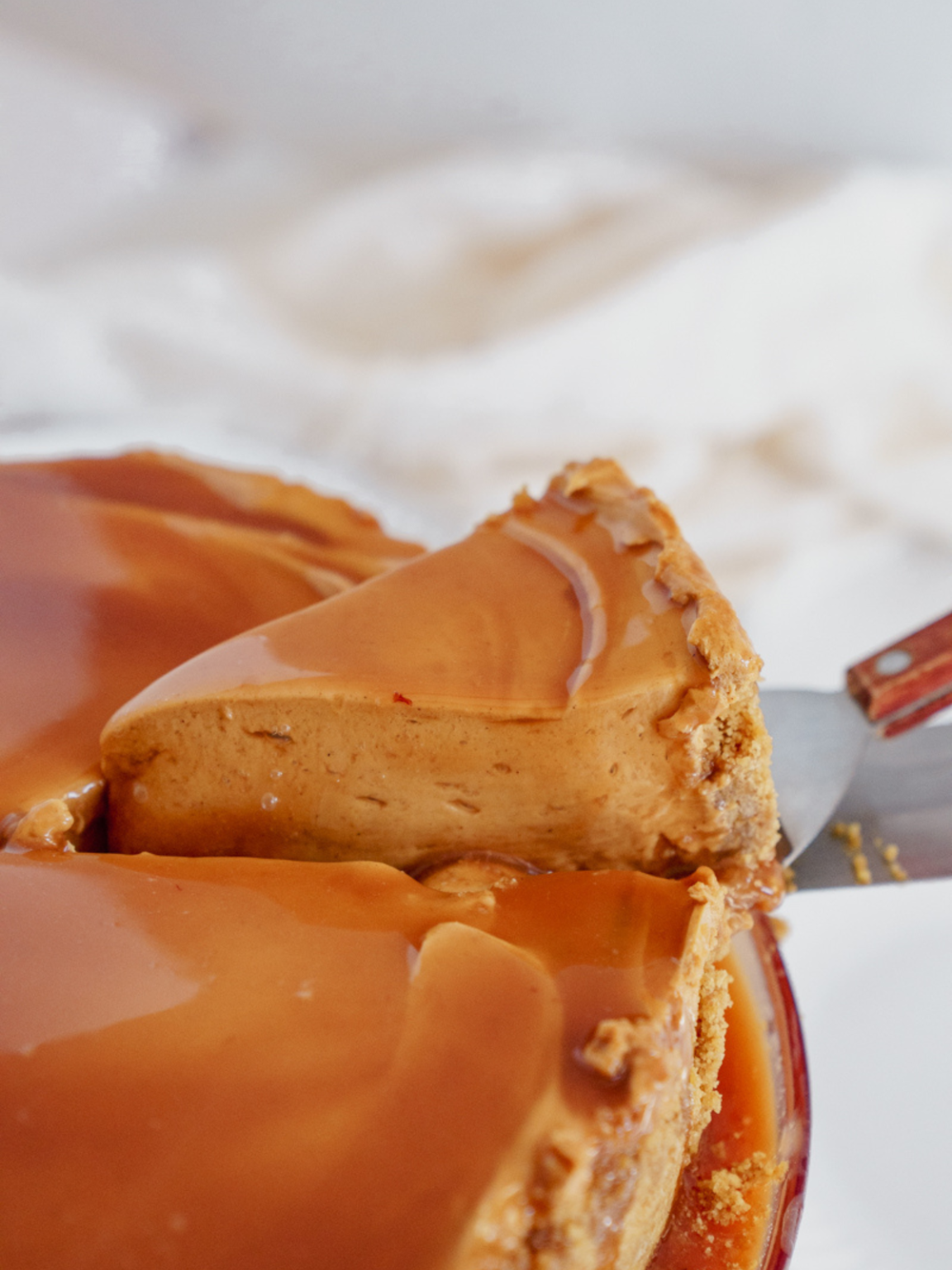 Creamy No Bake Dulce De Leche Cheesecake Recipe - Cake Babe Bakery