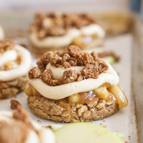 The Best Apple Crisp Cookies Recipe - Cake Babe