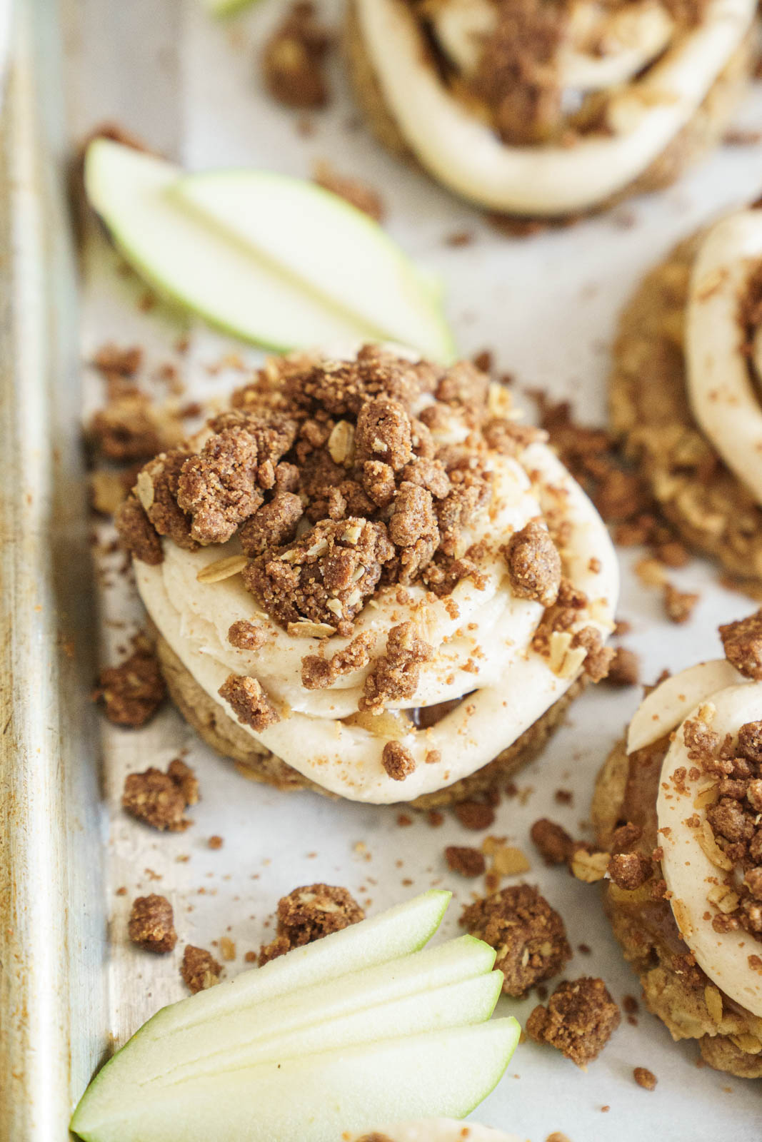 The Best Apple Crisp Cookies Recipe - Cake Babe