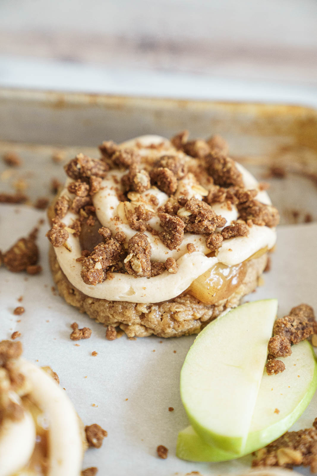 The Best Apple Crisp Cookies Recipe - Cake Babe