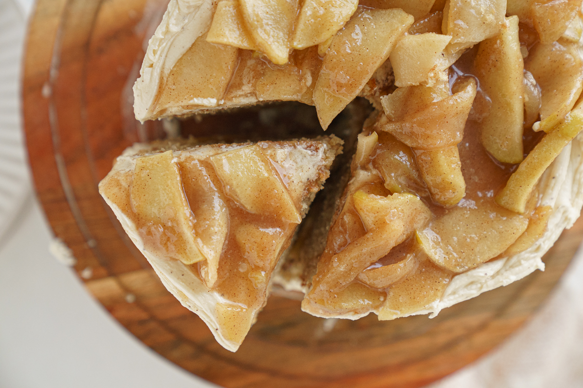 Mini Apple Cake With Brown Butter Frosting - Cake Babe Bakery