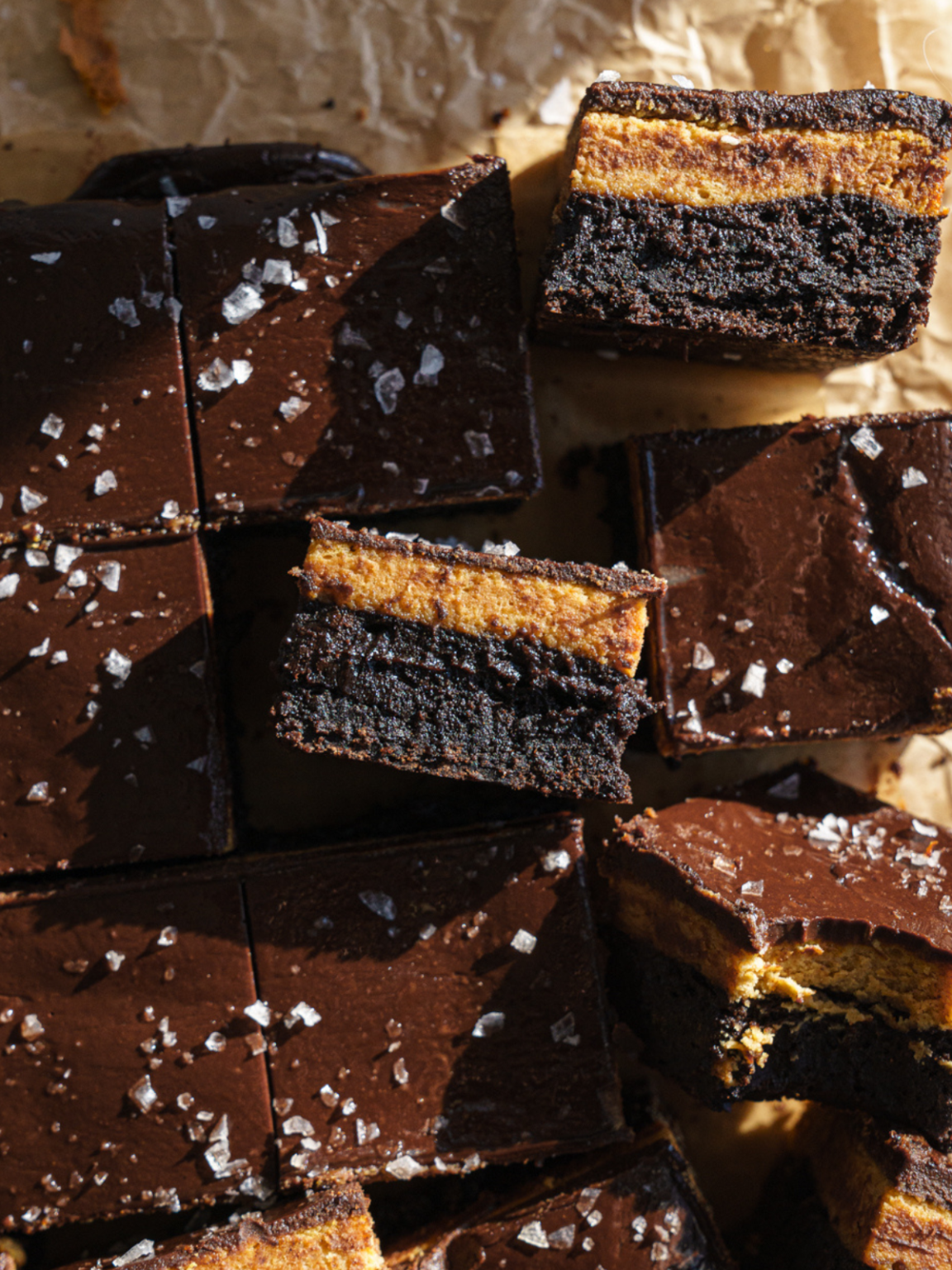 Easy Fall Pumpkin Cheesecake Brownies - Cake Babe Bakery