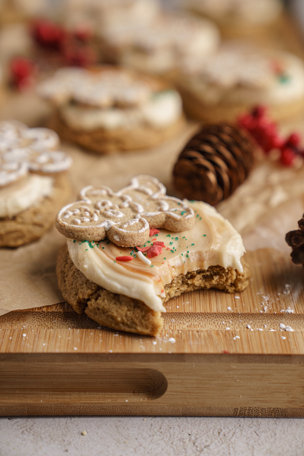 Best Frosted Caramel Gingerbread Cookies Recipe - Cake Babe