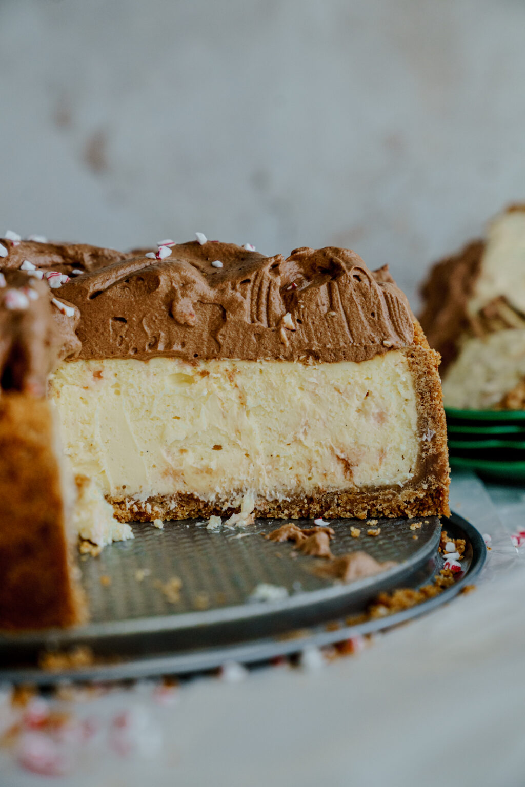 Easy Peppermint Mocha Cheesecake Recipe - Cake Babe