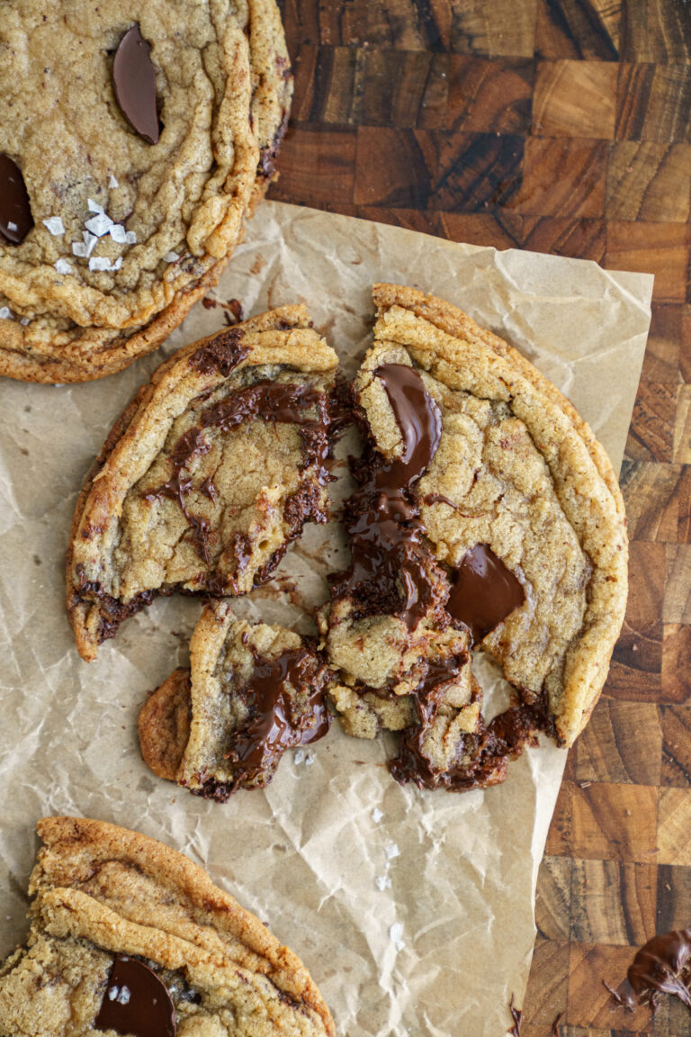 NYC Crispy Thin and Gooey Cookie Recipe - Cake Babe Bakery