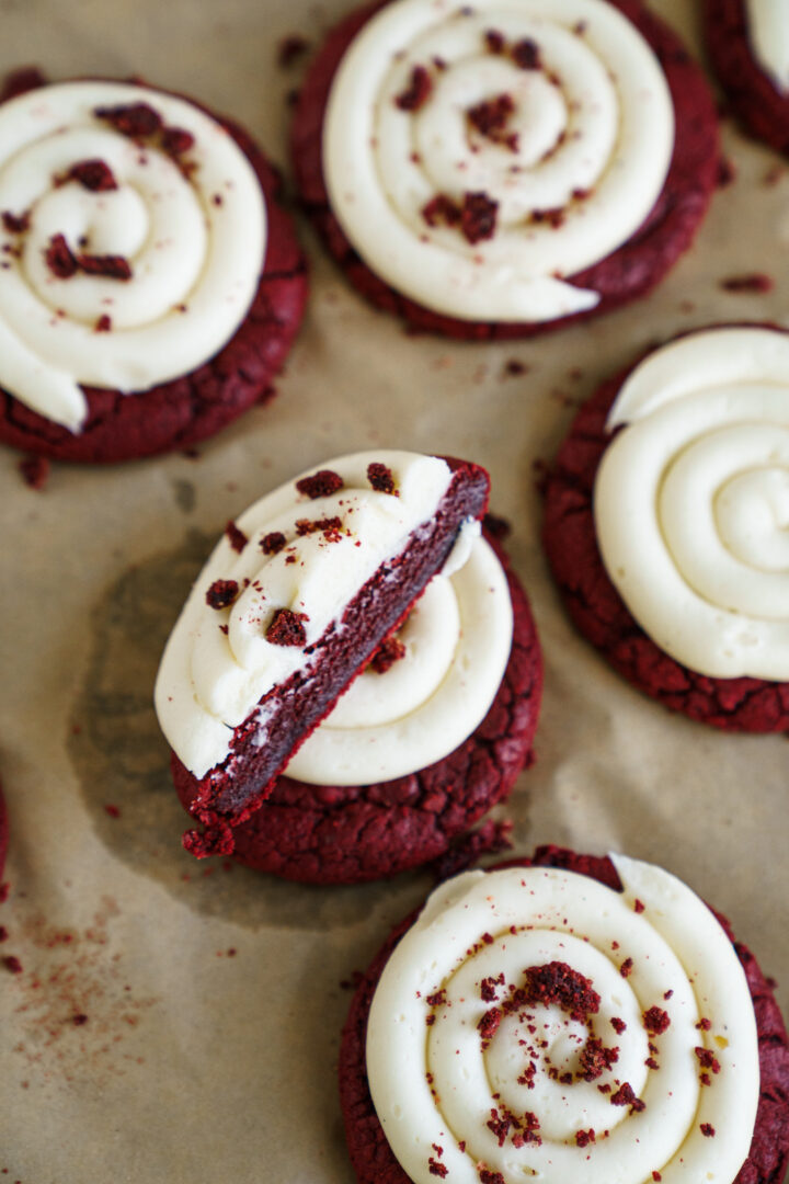 The Best Copycat Red Velvet Crumbl Cookie Recipe - Cake Babe Bakery