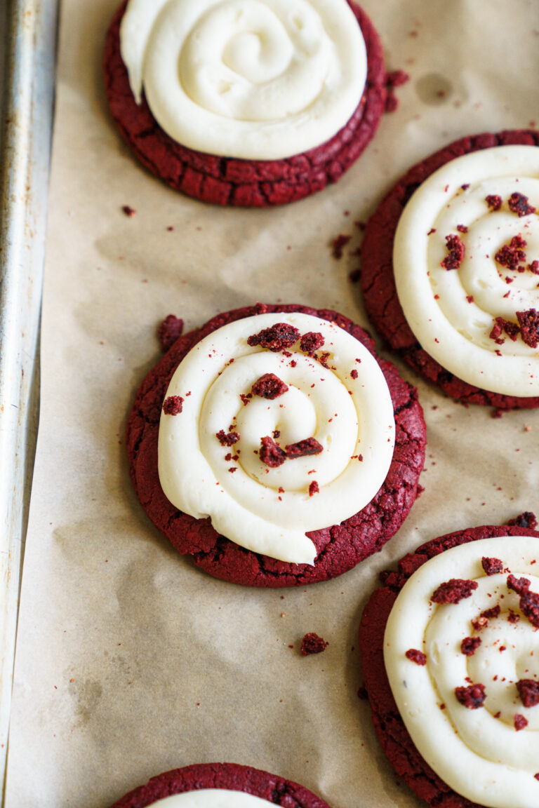The Best Copycat Red Velvet Crumbl Cookie Recipe - Cake Babe Bakery