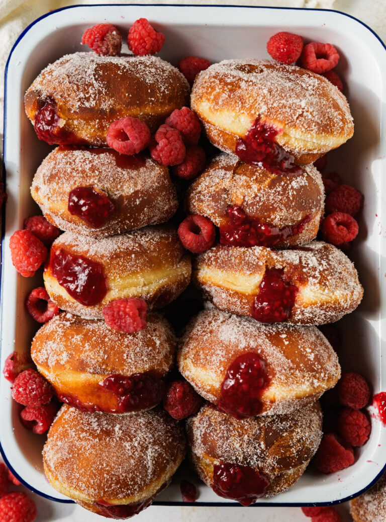 Raspberry Filled Donut Recipe - Cake Babe